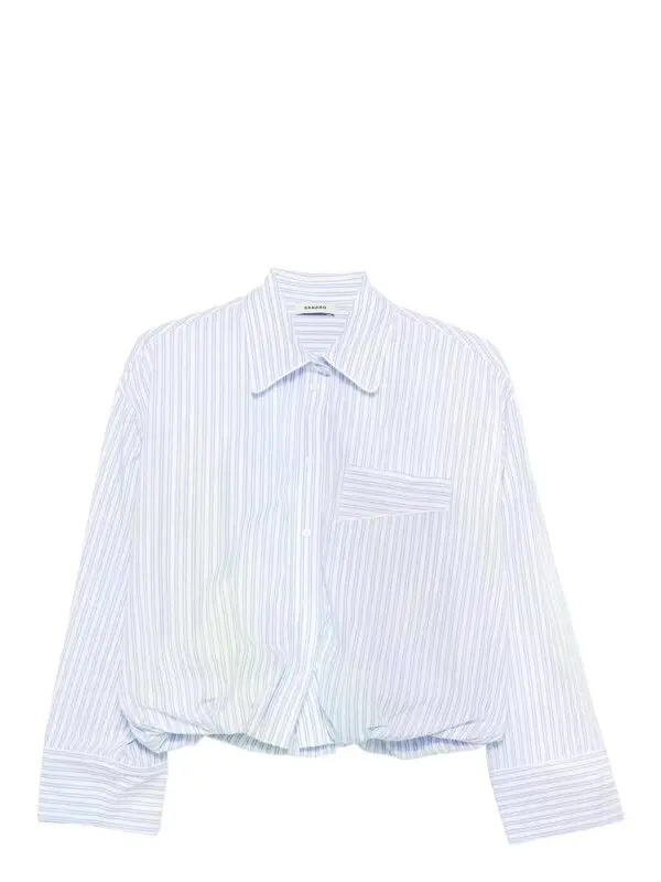 Sandro Striped Button-down Shirt - White
