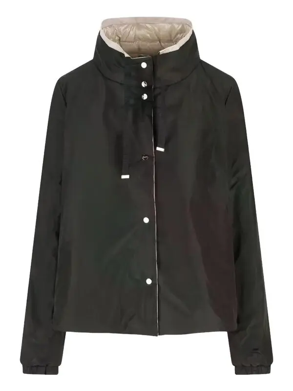 Herno Drawstring High-neck Jacket - Black