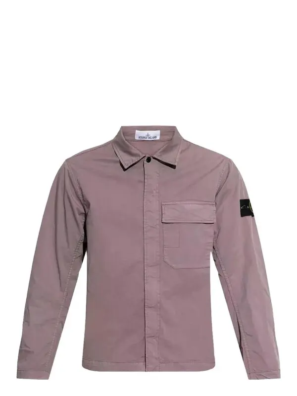Stone Island Chest-pocket Shirt Jacket - Purple