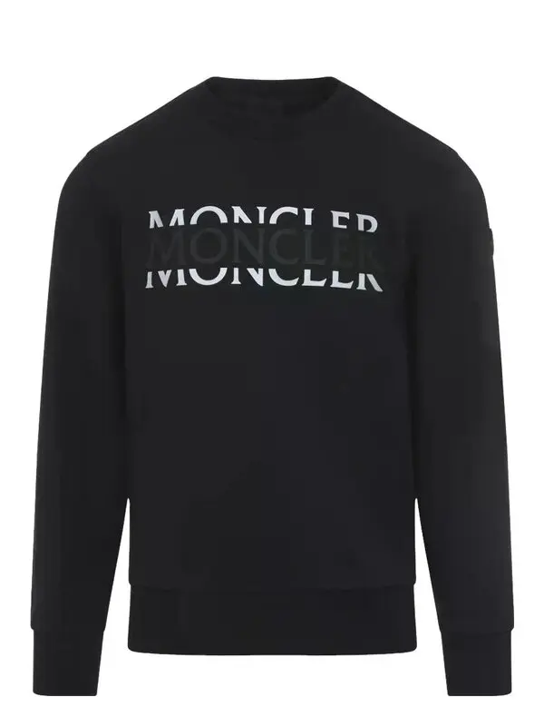 Moncler Long Sleeve Cotton T-shirt - Black
