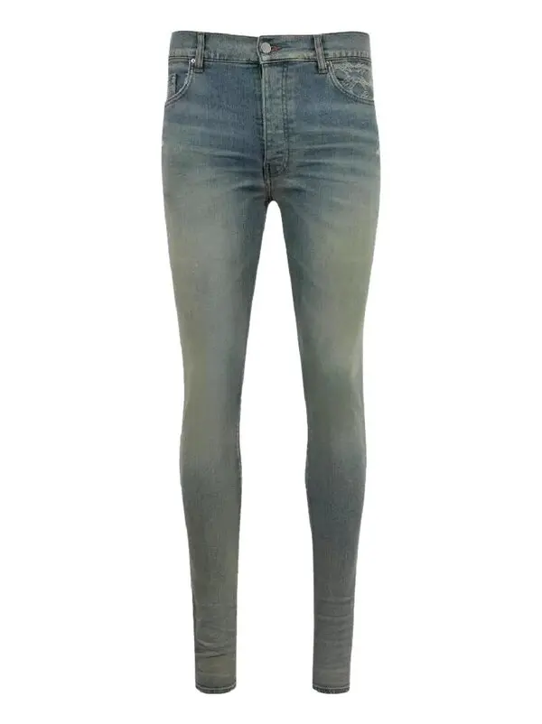 Amiri Quad Contrast Antique Indigo Jeans - Blue