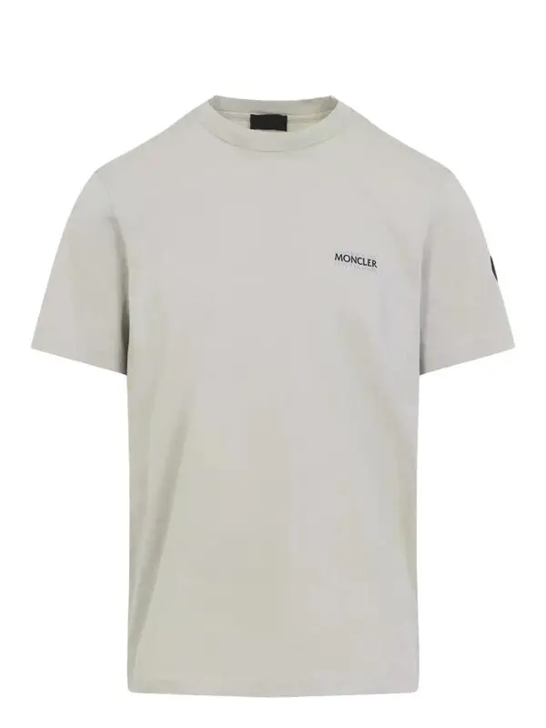 Moncler Logo-patch T-shirt - Neutrals