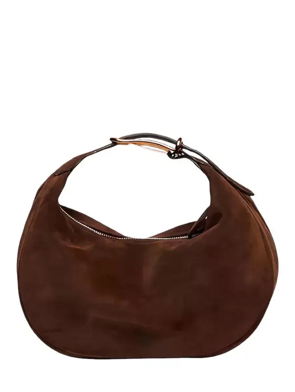 LIFFNER Moon Zipped Calf Leather Tote Bag - Brown
