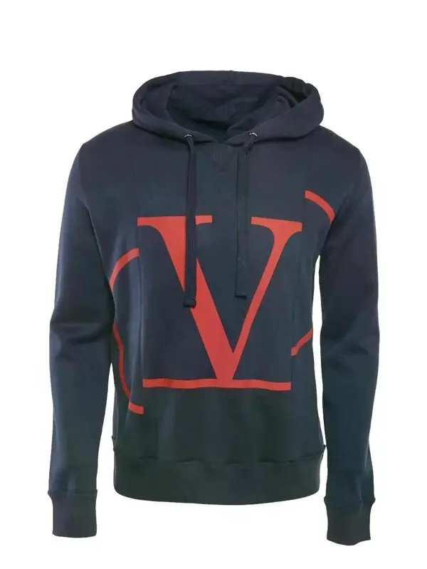 Valentino Garavani Vlogo Signature Hoodie - Blue