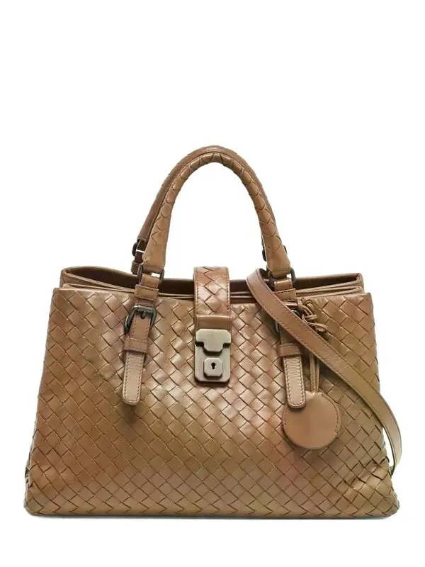 Bottega Veneta Roma Leather Tote Bag - Brown