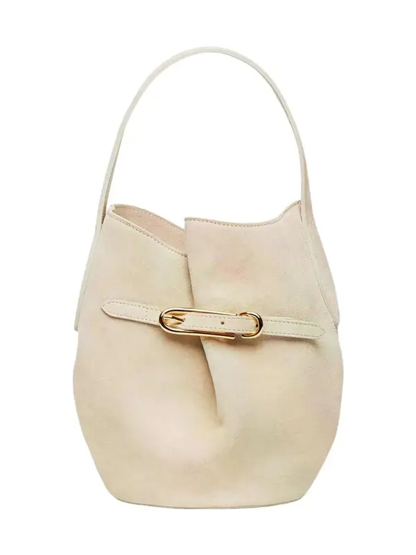 LIFFNER Buckle Bucket Bag - White