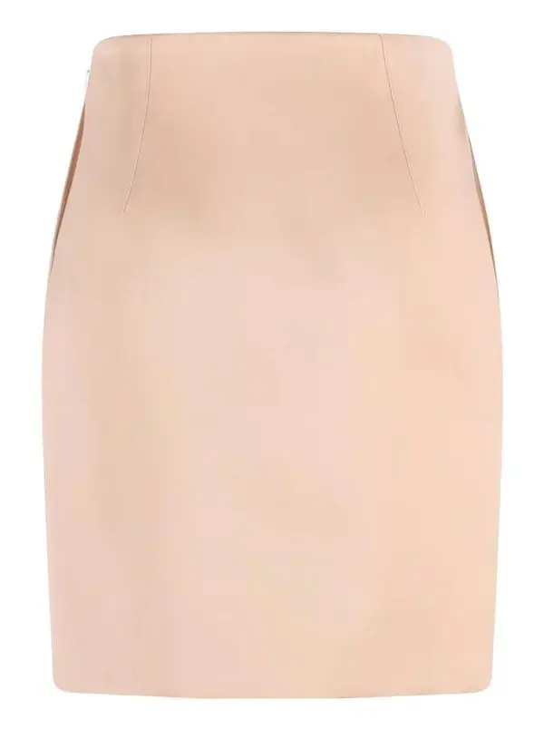 Chloé Vertical Stitching Mini Skirt - Neutrals