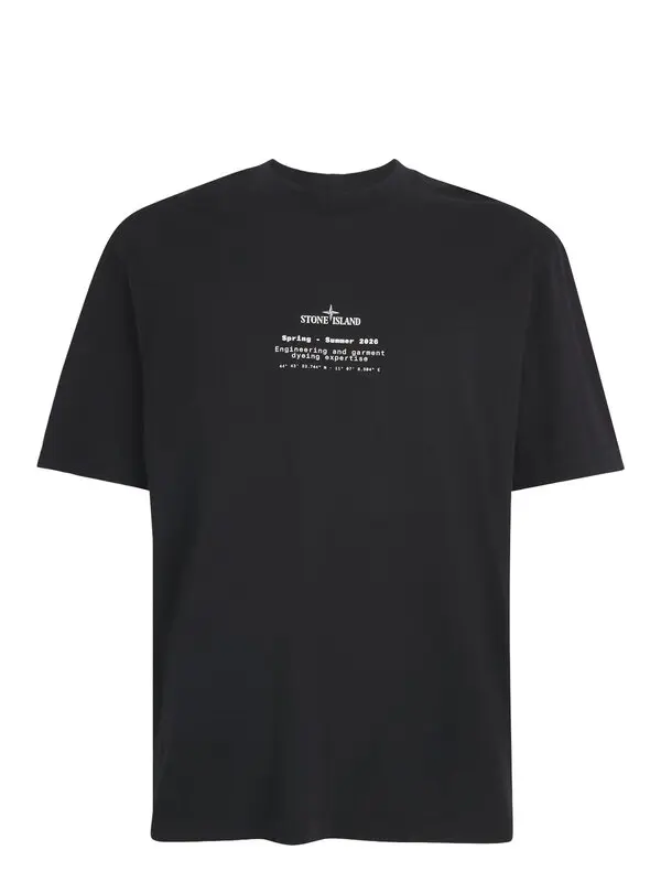 Stone Island Cotton Logo T-shirt - Black