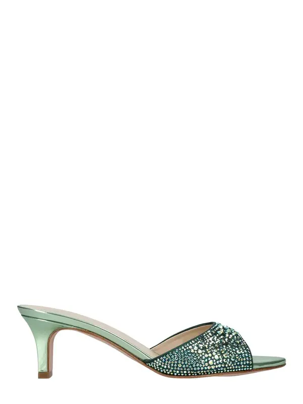 GINA Crystal Comet 50 Mules - Green