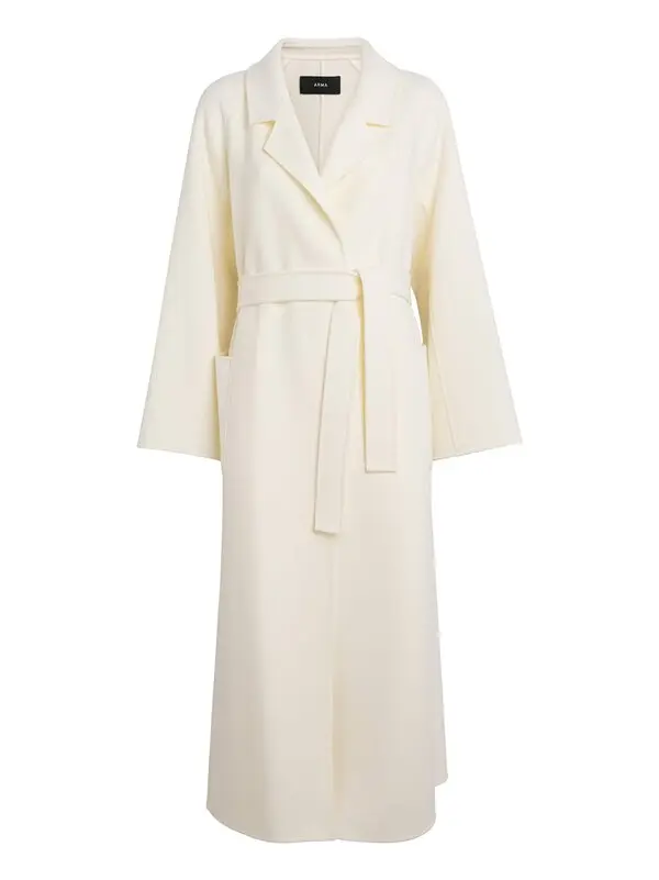 ARMA Wool Suza Duster Coat - Ivory