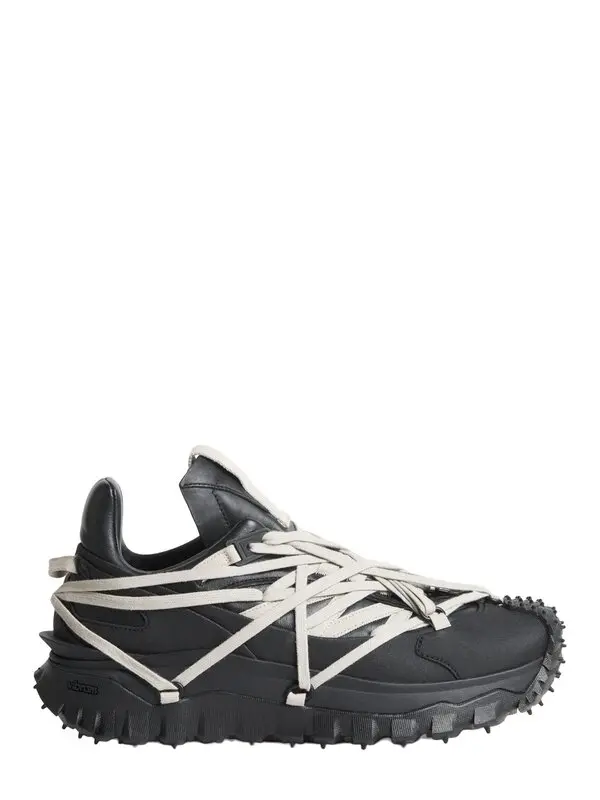 Rick Owens X Moncler Trail Grip Megalace Sneakers - Black