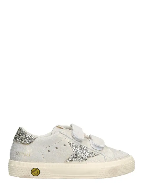 GOLDEN GOOSE May Suede Sneakers - Silver