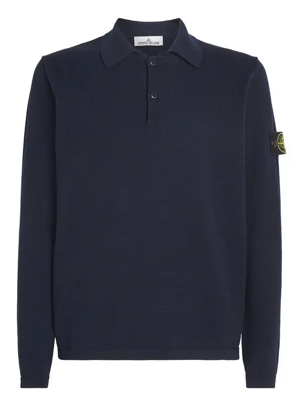 Stone Island Cotton Polo Shirt - Navy