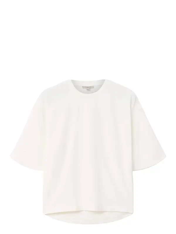 ALLSAINTS Organic Cotton Embroidered Amelie T-shirt - White