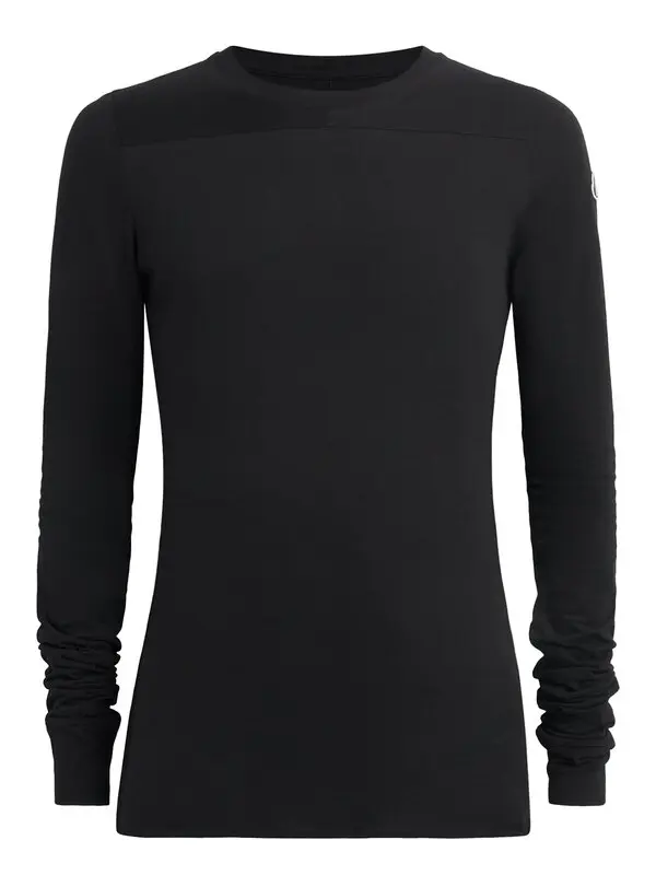 Rick Owens X Moncler Cotton Long-sleeve Girder T-shirt - Black
