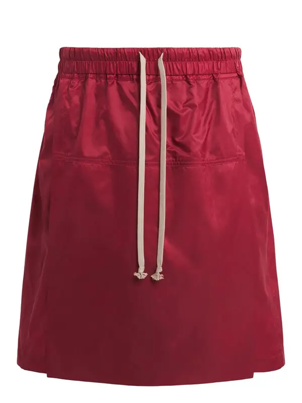 Rick Owens X Moncler Temple Kilt Shorts - Red