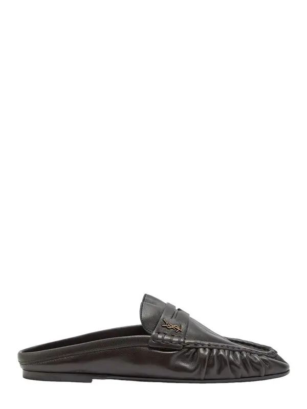 Saint Laurent Le Loafer 15 Leather Loafers - Brown