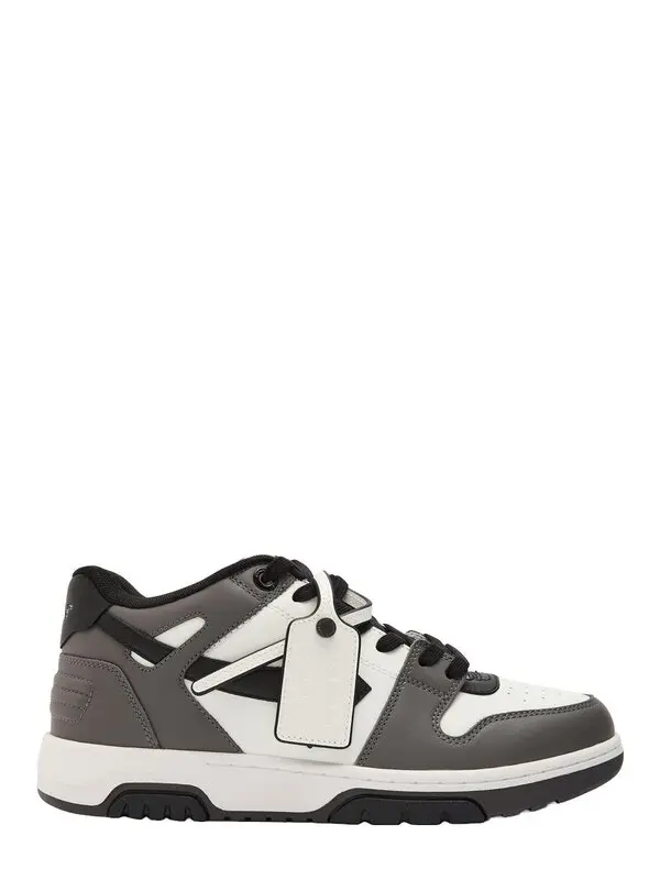 Off-White Out Of Office Panelled Leather Sneakers - Grey