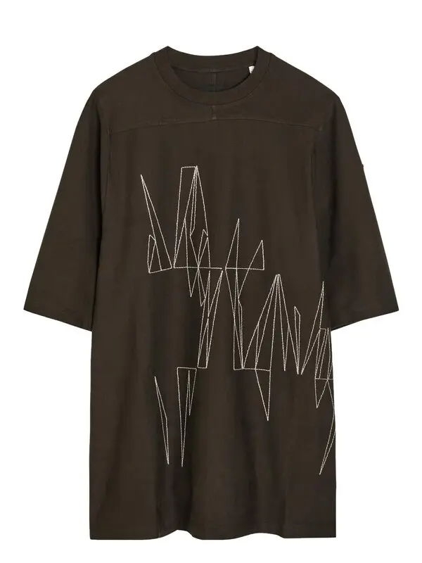Rick Owens X Moncler Cotton T-shirt - Brown