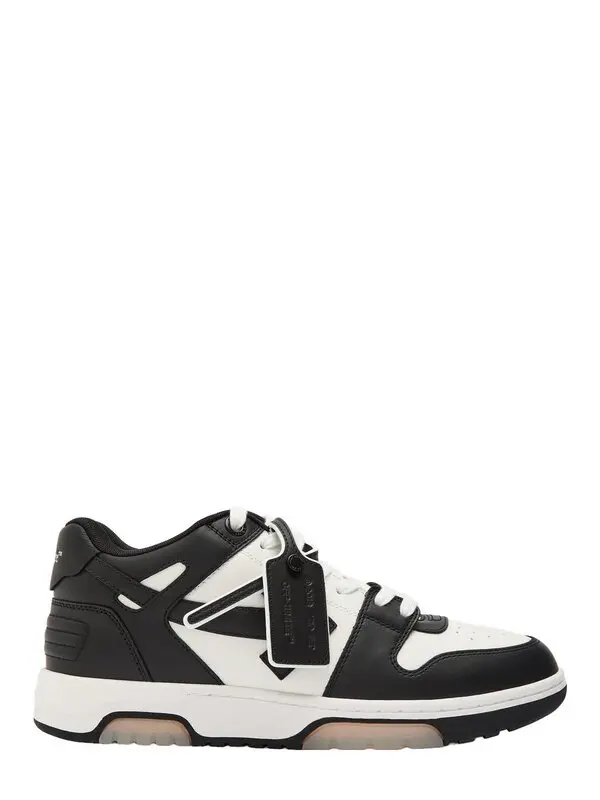 Off-White Out Of Office Panelled Leather Sneakers - White And Black