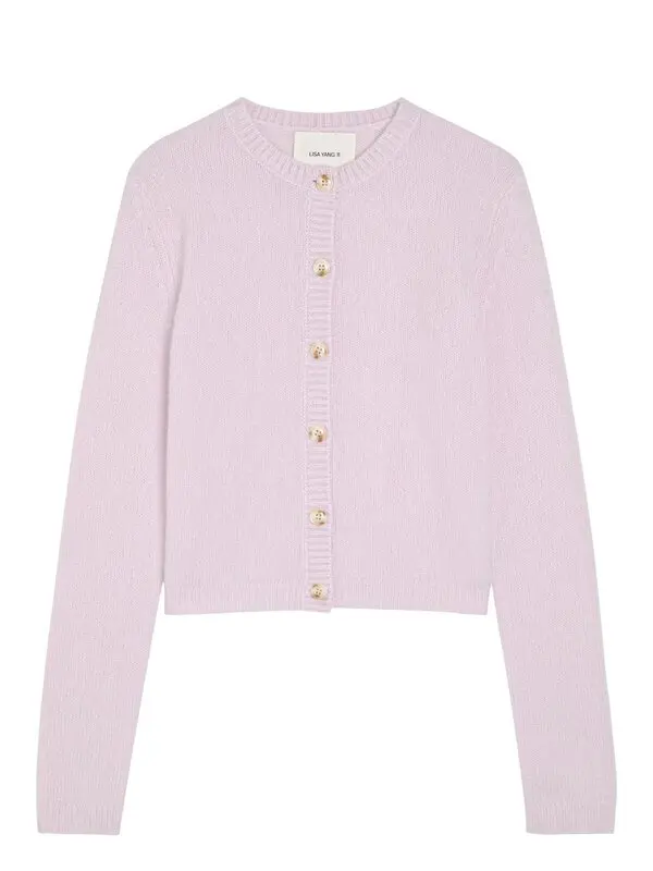 LISA YANG Felicia Cashmere And Silk-blend Cardigan - Pink