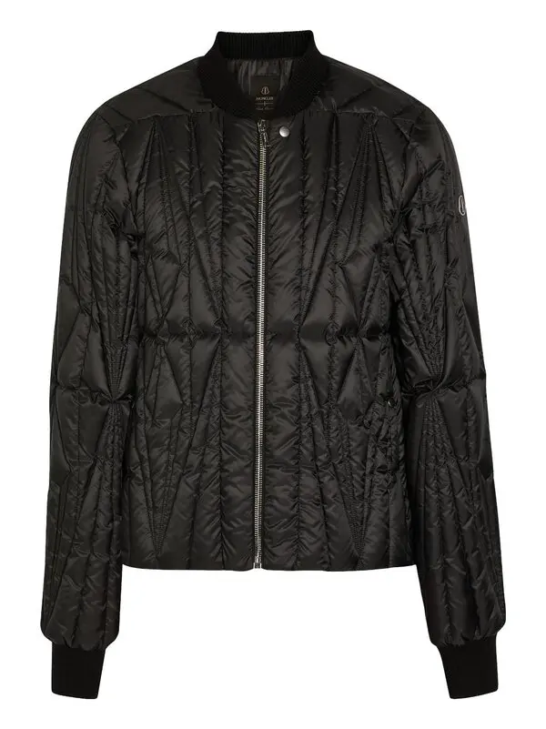 Rick Owens X Moncler Geocamo Padded Flight Jacket - Black