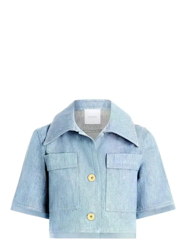 PATOU Cropped Jacket - Blue
