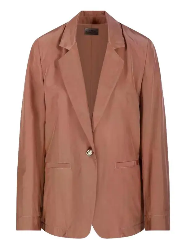 FORTE_FORTE Single-breasted Blazer - Brown