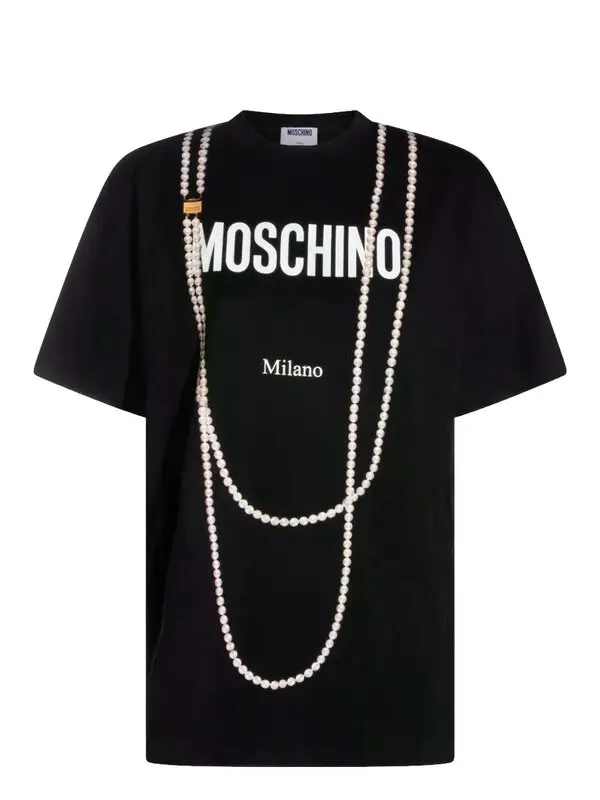Moschino Logo-print T-shirt - Black