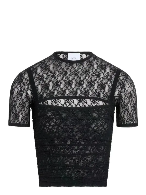 Patou Lace T-shirt - Black