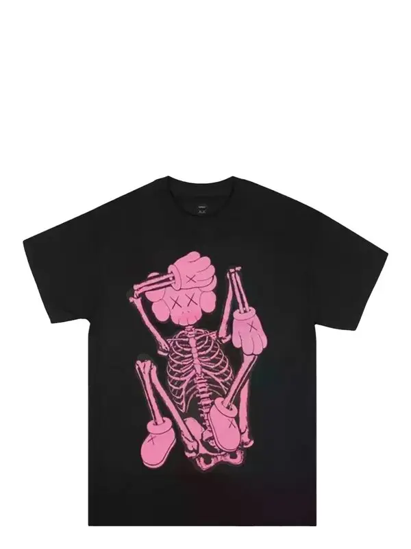 KAWS Skeleton-print T-shirt - Black