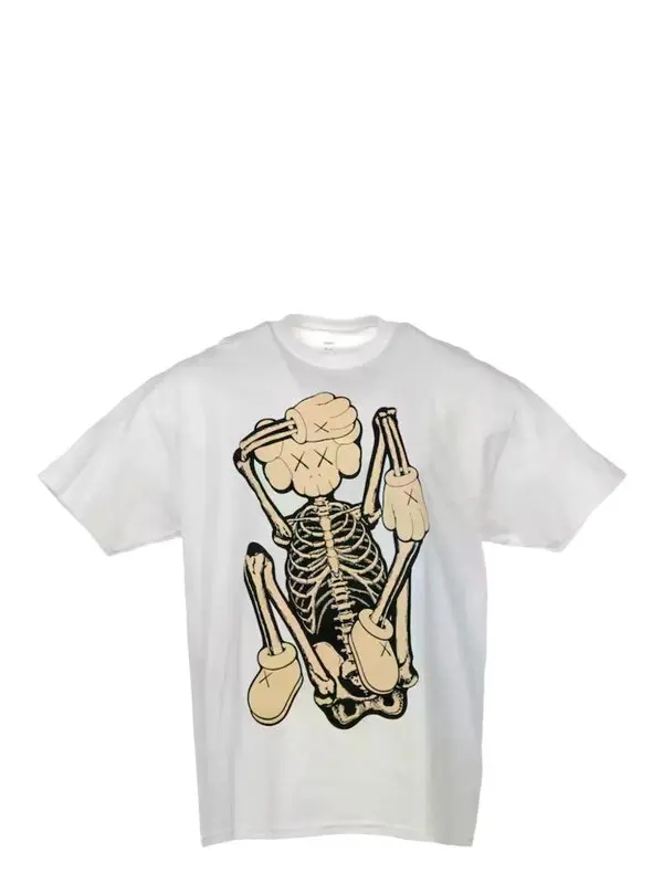 KAWS Skeleton-print T-shirt - White