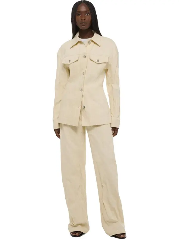 Helmut Lang Crushed Trucker Jacket - Muslin