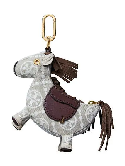 Tory Burch Horse Coin Purse Bag Charm - Gray/multi