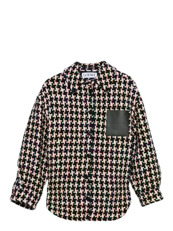 Loewe Houndstooth Jacket - Blue