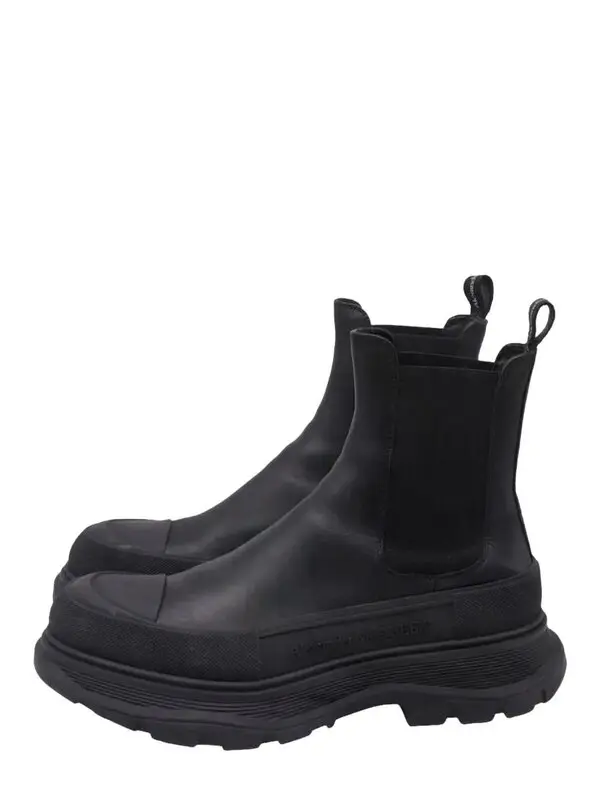 Alexander McQueen Leather Chelsea Boots - Black
