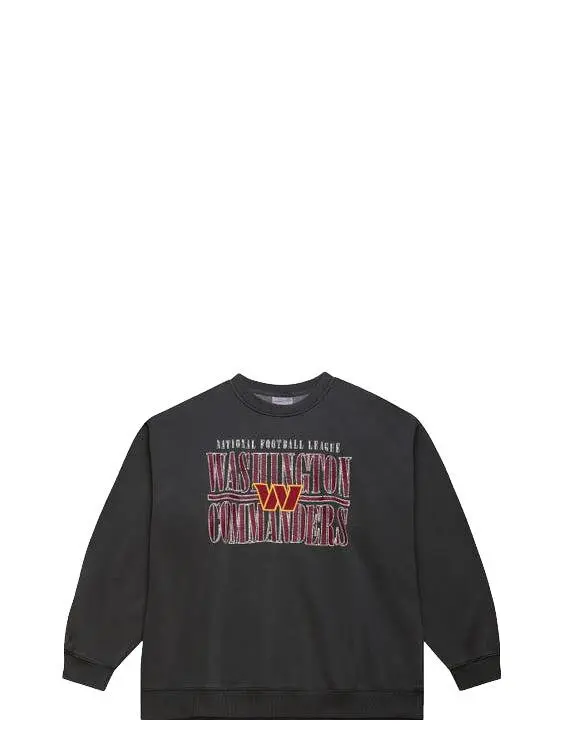 Mitchell & Ness Washington Commanders Downtown Collection Fleece Sweatshirt By - Black