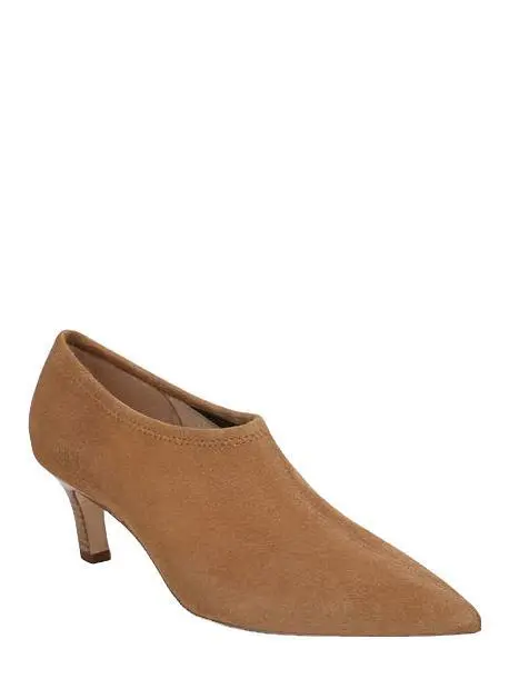 FAVORITE DAUGHTER Stoj Pointed Toe Kitten Heel Booties - Brown Sugar