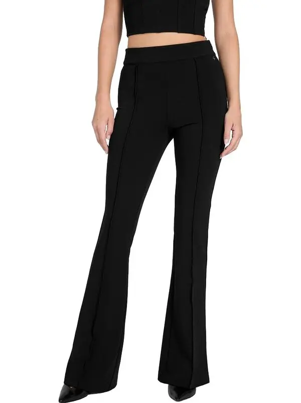 Guess Evelina Flare Leg Stretch Trousers - Black