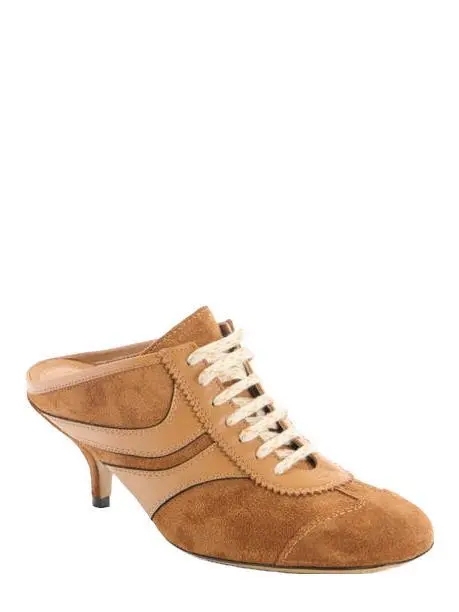 Dries Van Noten Heeled Sneaker Mule - Tan