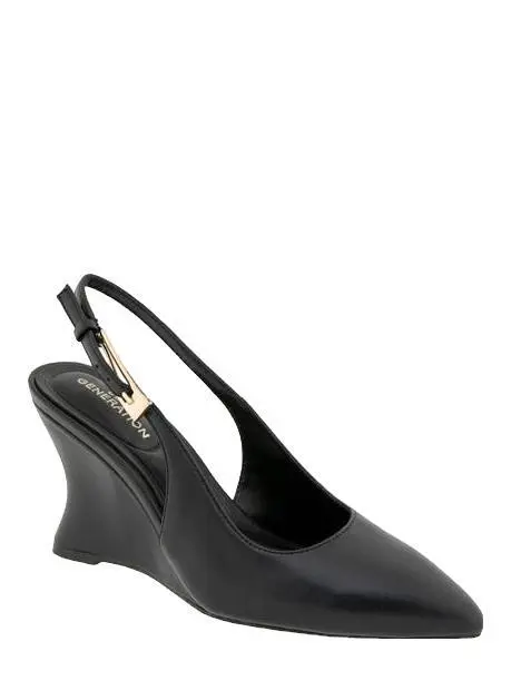 Bcbgmaxazria Xyla Slingback Pointed Toe Wedge Pump - Black
