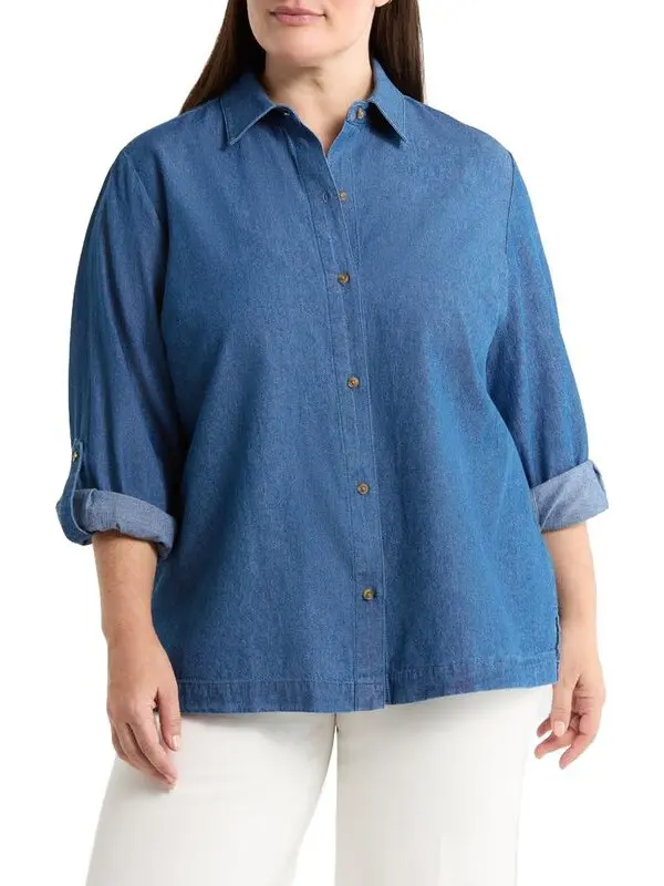 Jones New York Chambray Shirt - Libra Wash