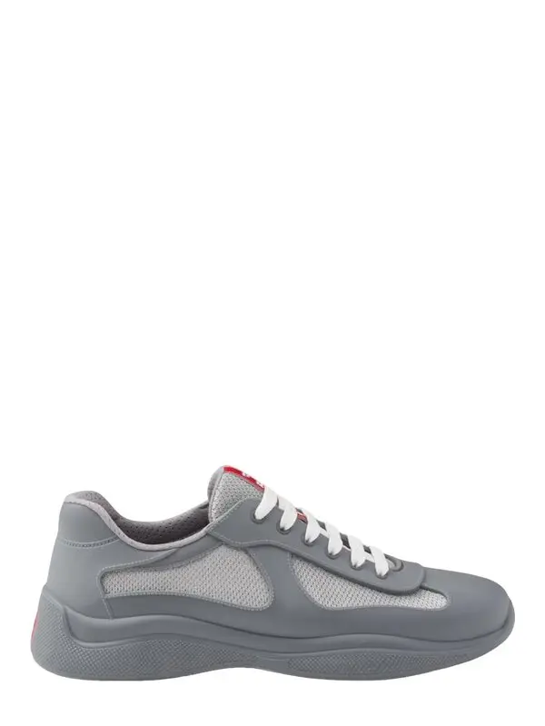 Prada America's Cup Soft Rubber Sneakers - Steel Gray