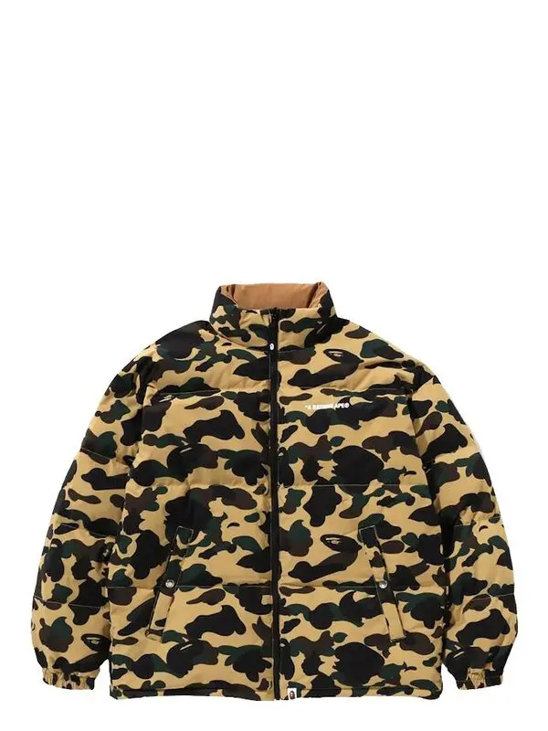 BAPE 1st Camo Reversible Down Jacket - Yellow