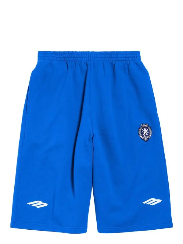 Balenciaga 3b Football Large Shorts - Blue