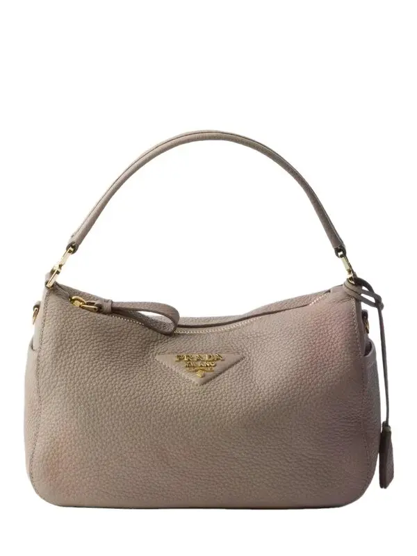 Prada Leather Shoulder Bag - Neutrals