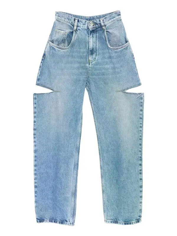 MAISON MARGIELA Cut-out Denim Jeans - Blue