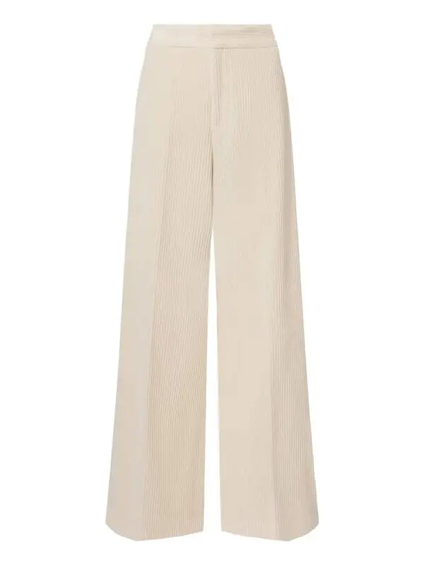 Etro Cotton Corduroy Wide-leg Pants - White
