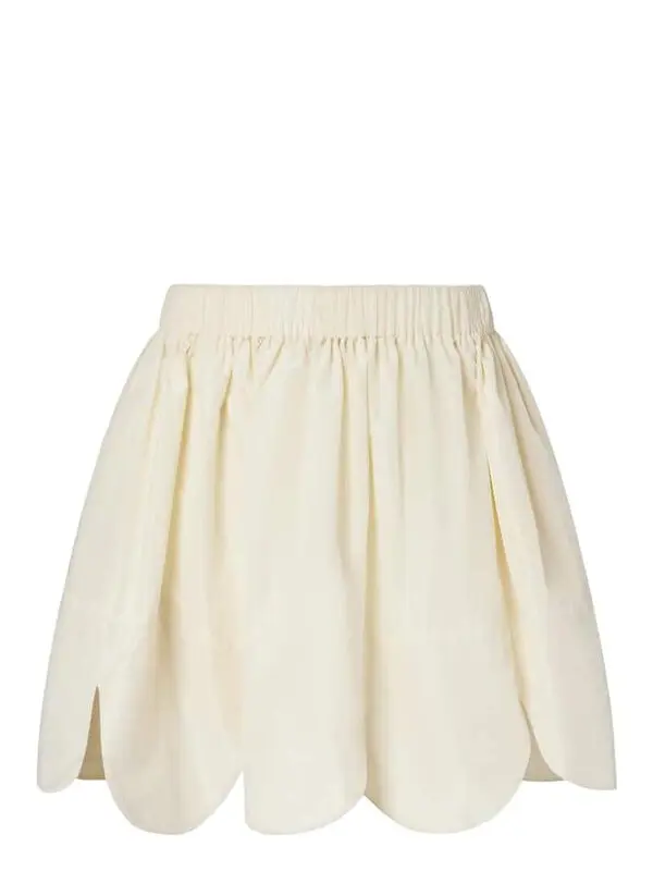 Simone Rocha Poplin Miniskirt - White