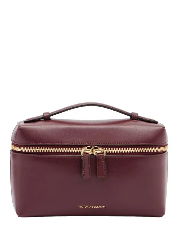 Victoria Beckham Vanity Leather Bag - Burgundy